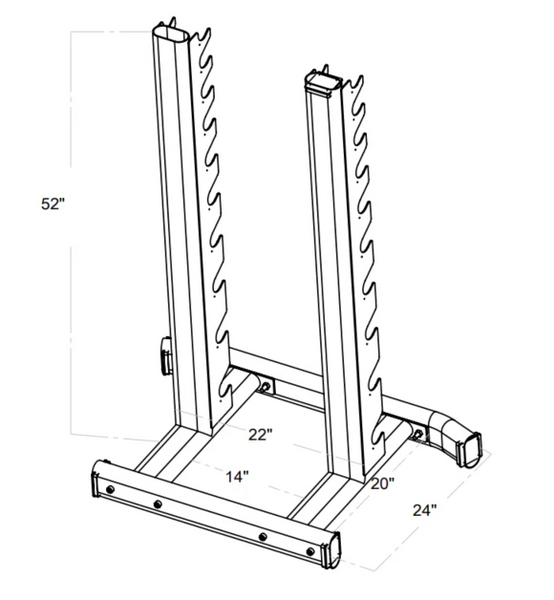 Echo Strength Vertical Dumbbell Rack | Kodiak Echo 52004 – Kodiak ...