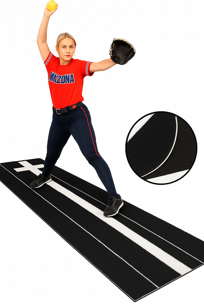 Kodiak Ultimate Softball Pitcher’s Mat with Non-Slip Rubber Back ...